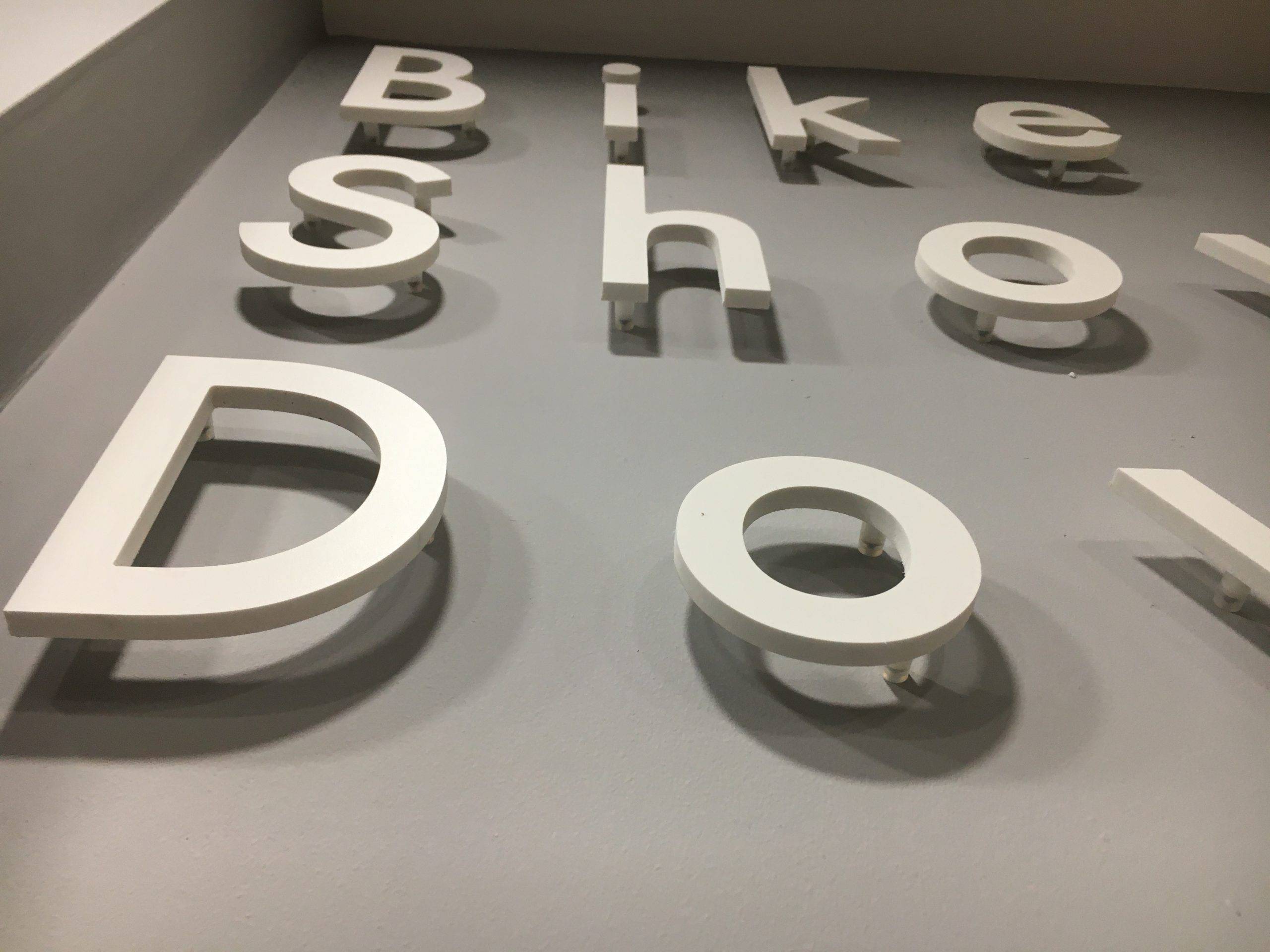 CNC cut foamex letters and logos 25mm