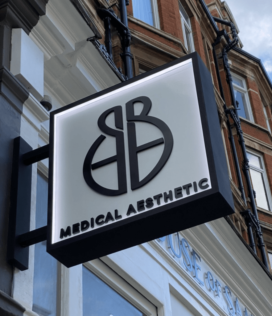 60cm double sided blade sign