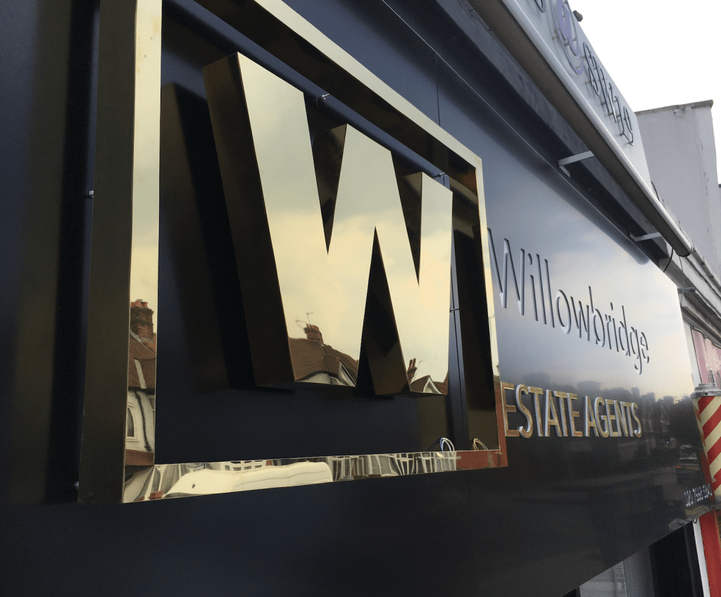 Stainless Steel 3D letters - halo effect - g4u signs store