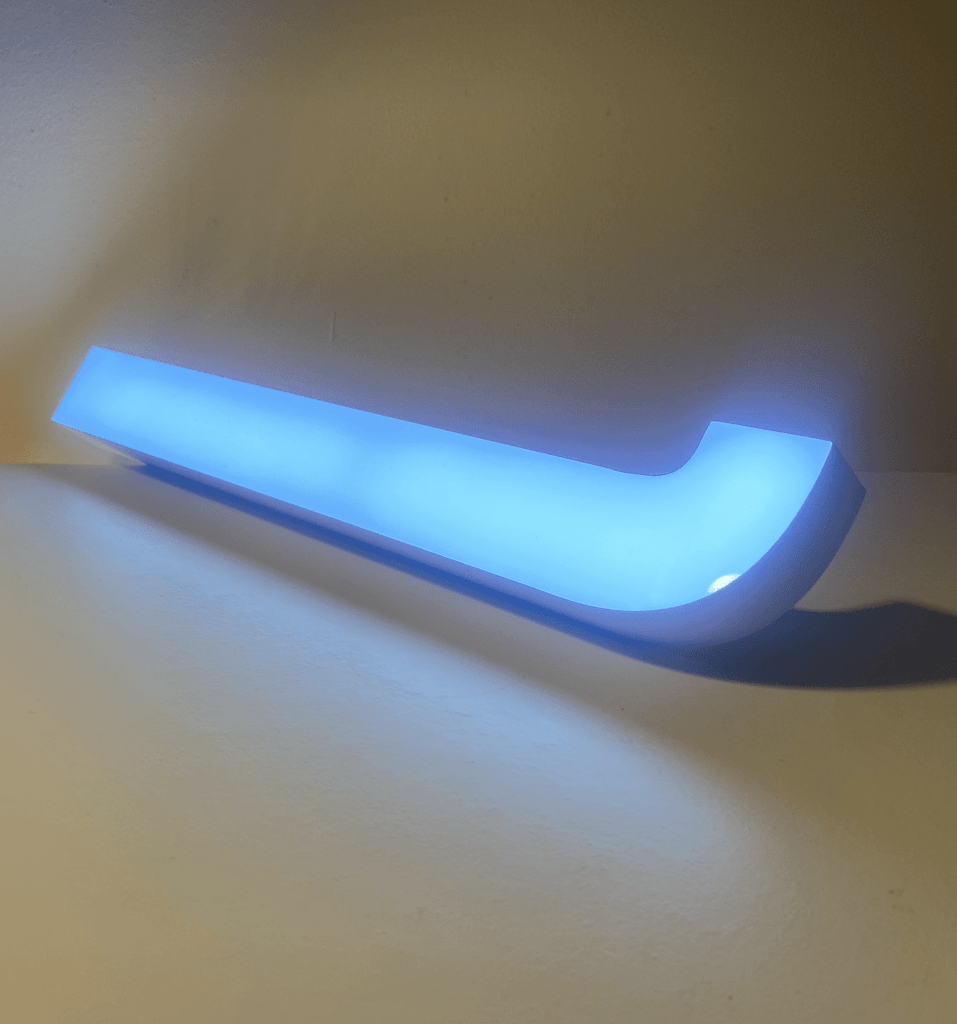 3D LED aluminium letters online - front-lit with LED lights