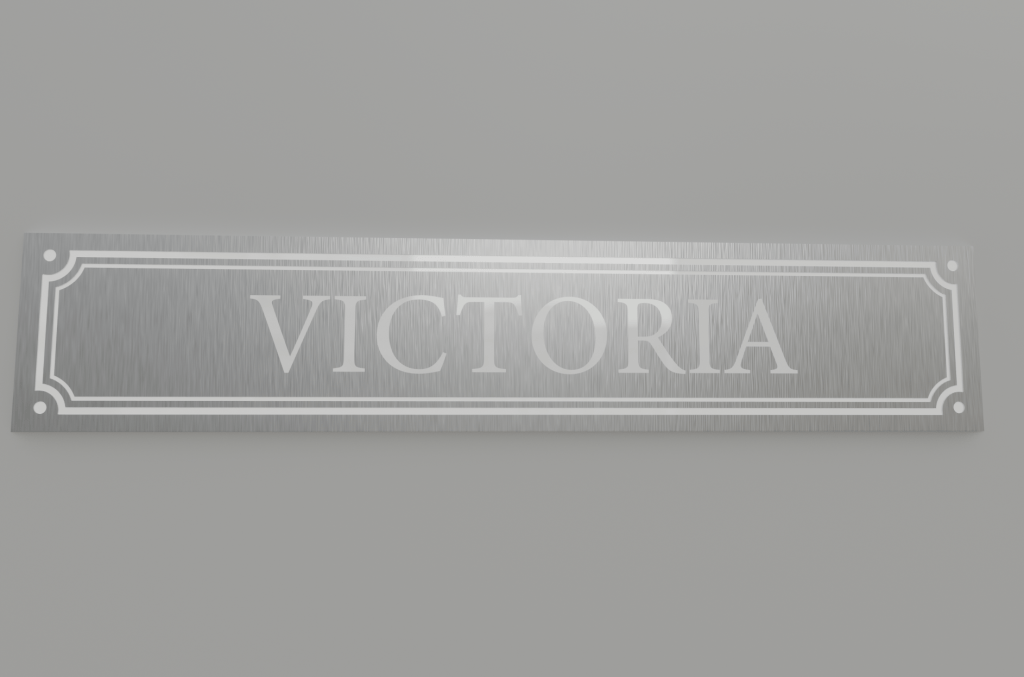 Aluminium LED Sign Gold, Silver, Chrome, Brushed Finish - g4u signs store